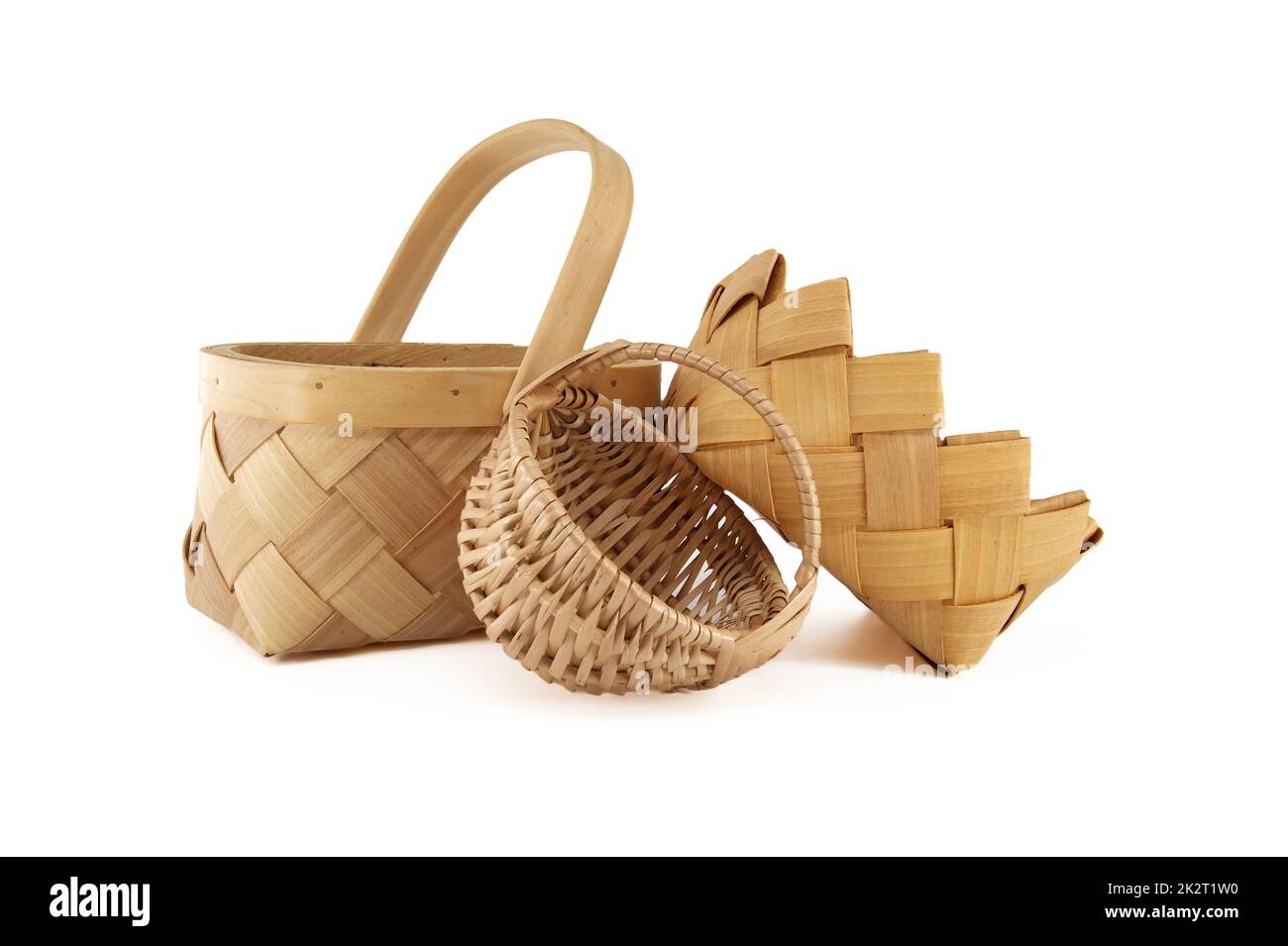 Woven wicker baskets for harvesting and storage Stock Photo - Alamy