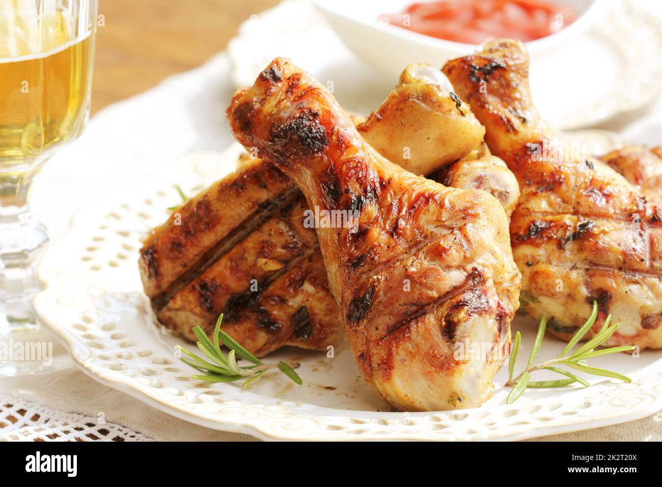 Delicious grilled meat rosemary hi-res stock photography and images - Alamy