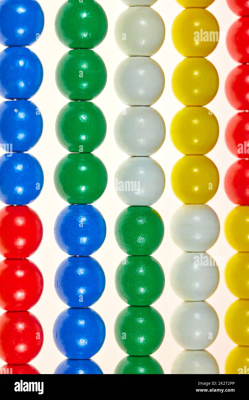 Red yellow green blue abacus hi-res stock photography and images - Alamy