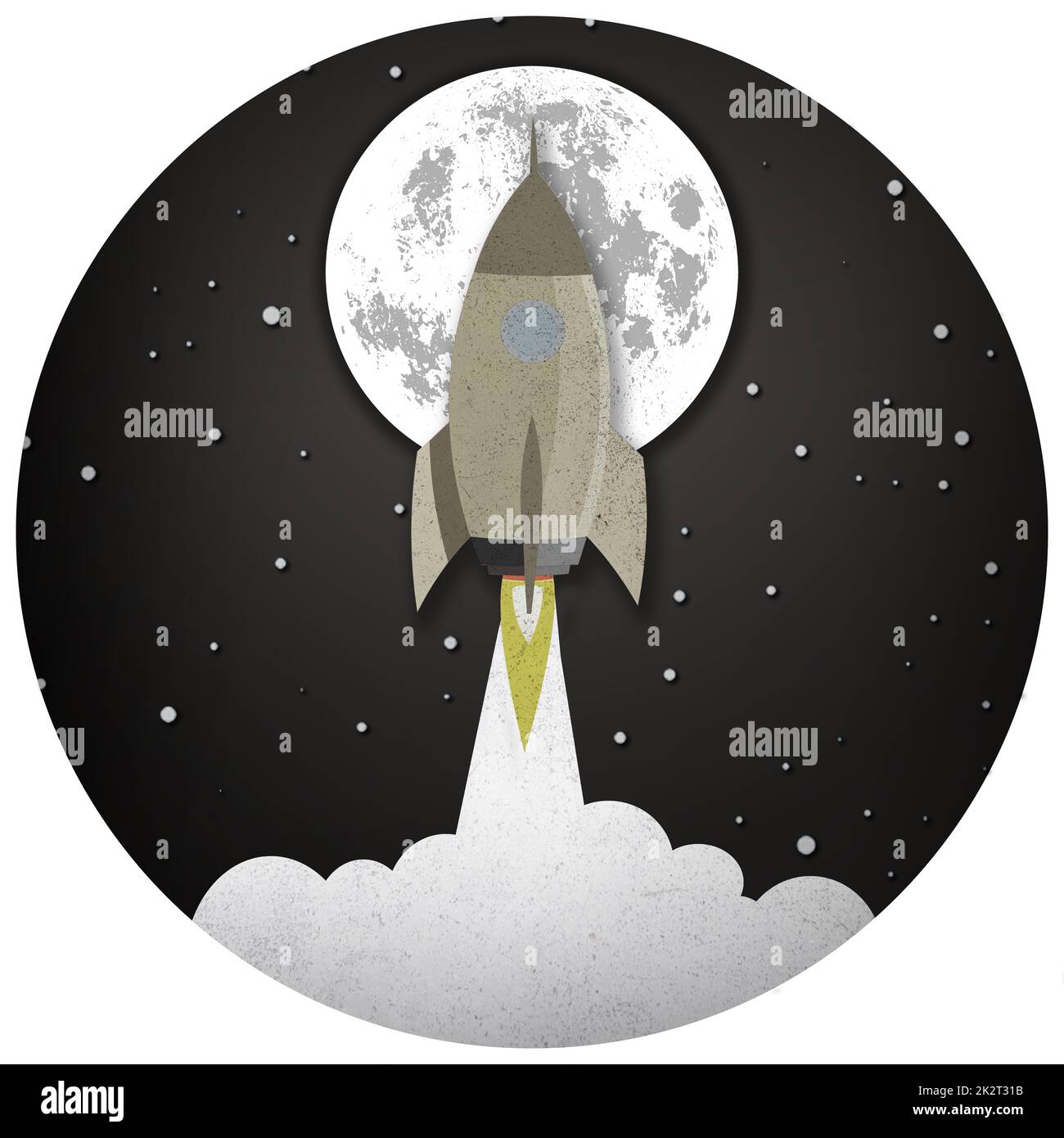 Space rocket trail Cut Out Stock Images & Pictures - Alamy