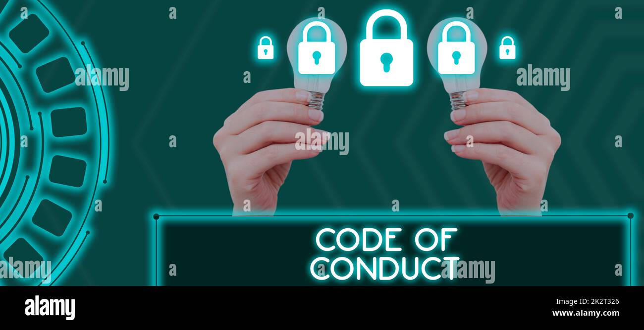 Conceptual display Lead By Example. Business overview Ethics rules ...