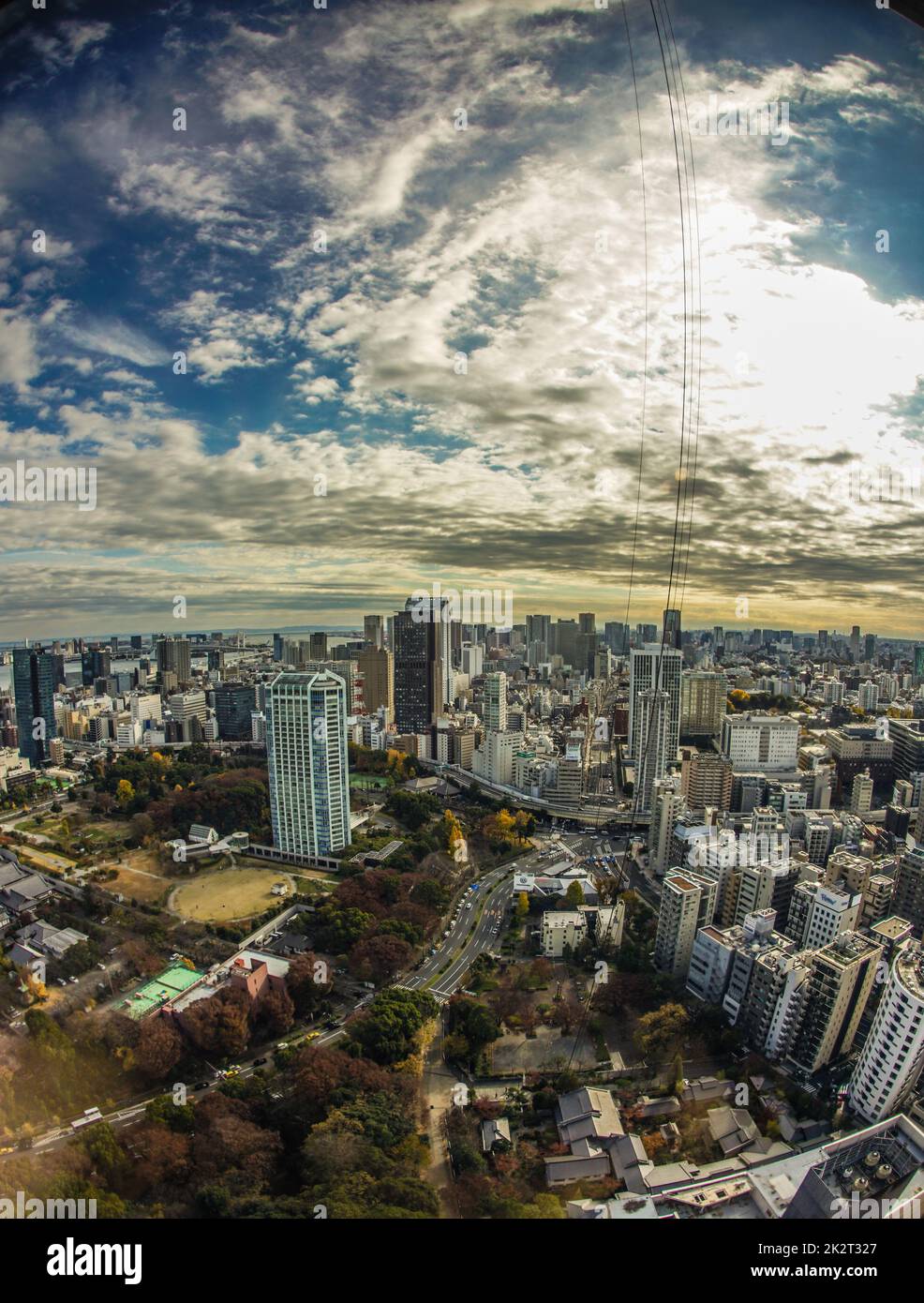 Tokyo skyline seen from the Tokyo Tower Observatory Stock Photo - Alamy