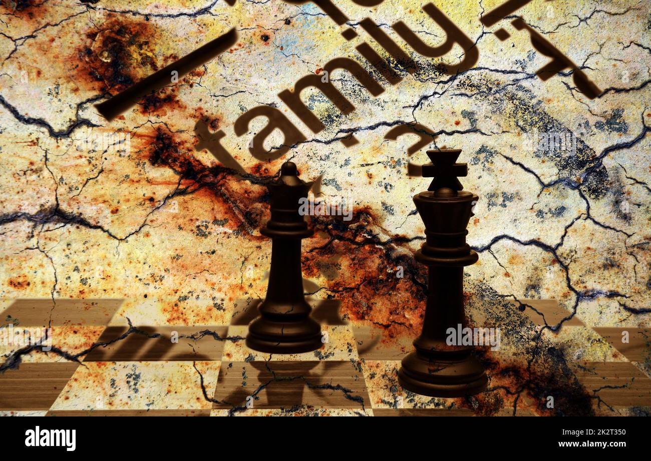 Family chess concept Stock Photo - Alamy