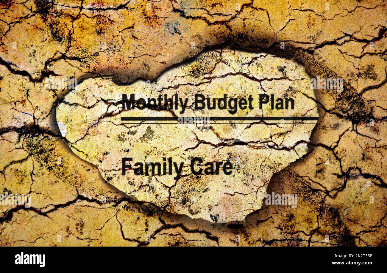 Monthly budget plan Stock Photo - Alamy