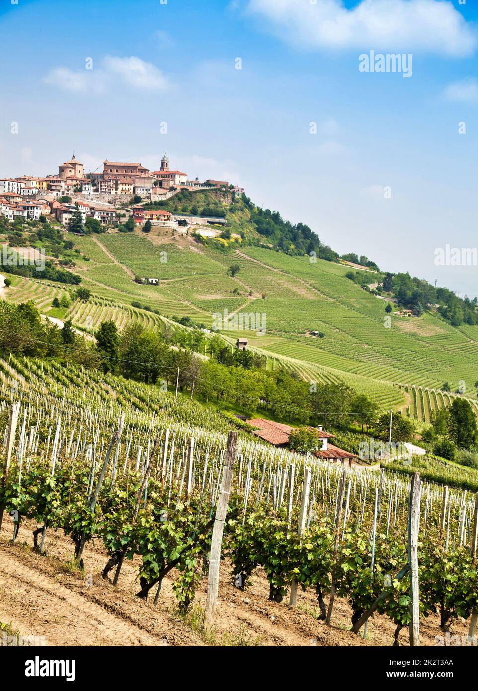 La Morra. Traditional village close to Barolo and Alba, Piedmont Region ...