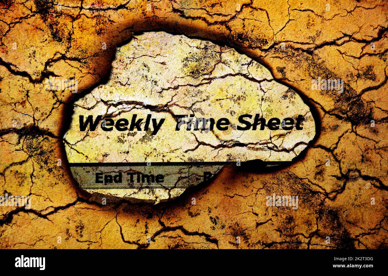 Weekly time sheet Stock Photo - Alamy