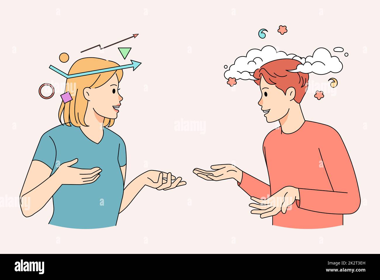 Diverse people with different mindset communicate Stock Photo - Alamy