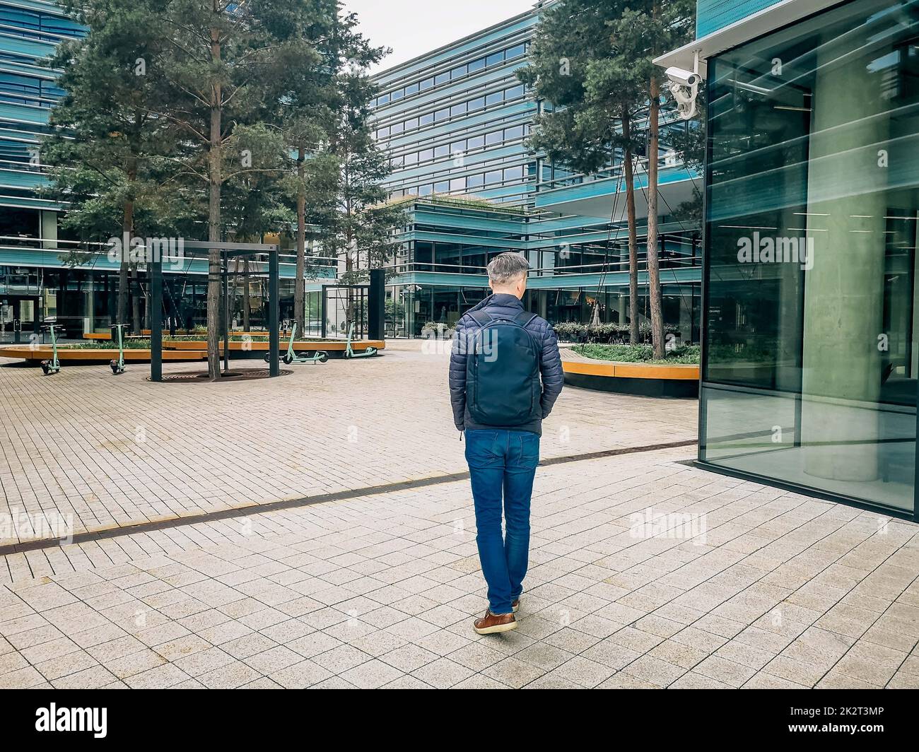 Office worker goes in hi-res stock photography and images - Alamy