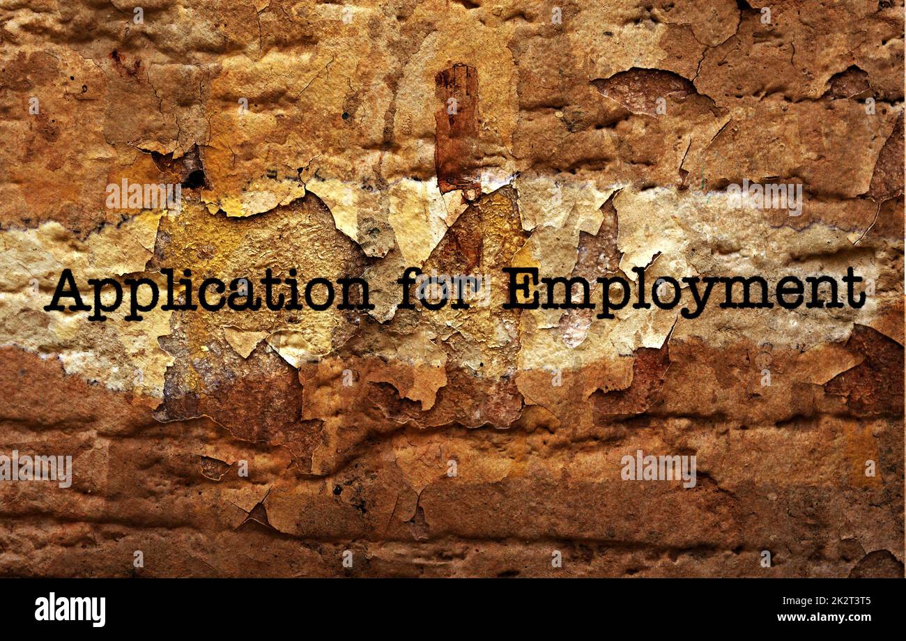 Application for employment Stock Photo - Alamy