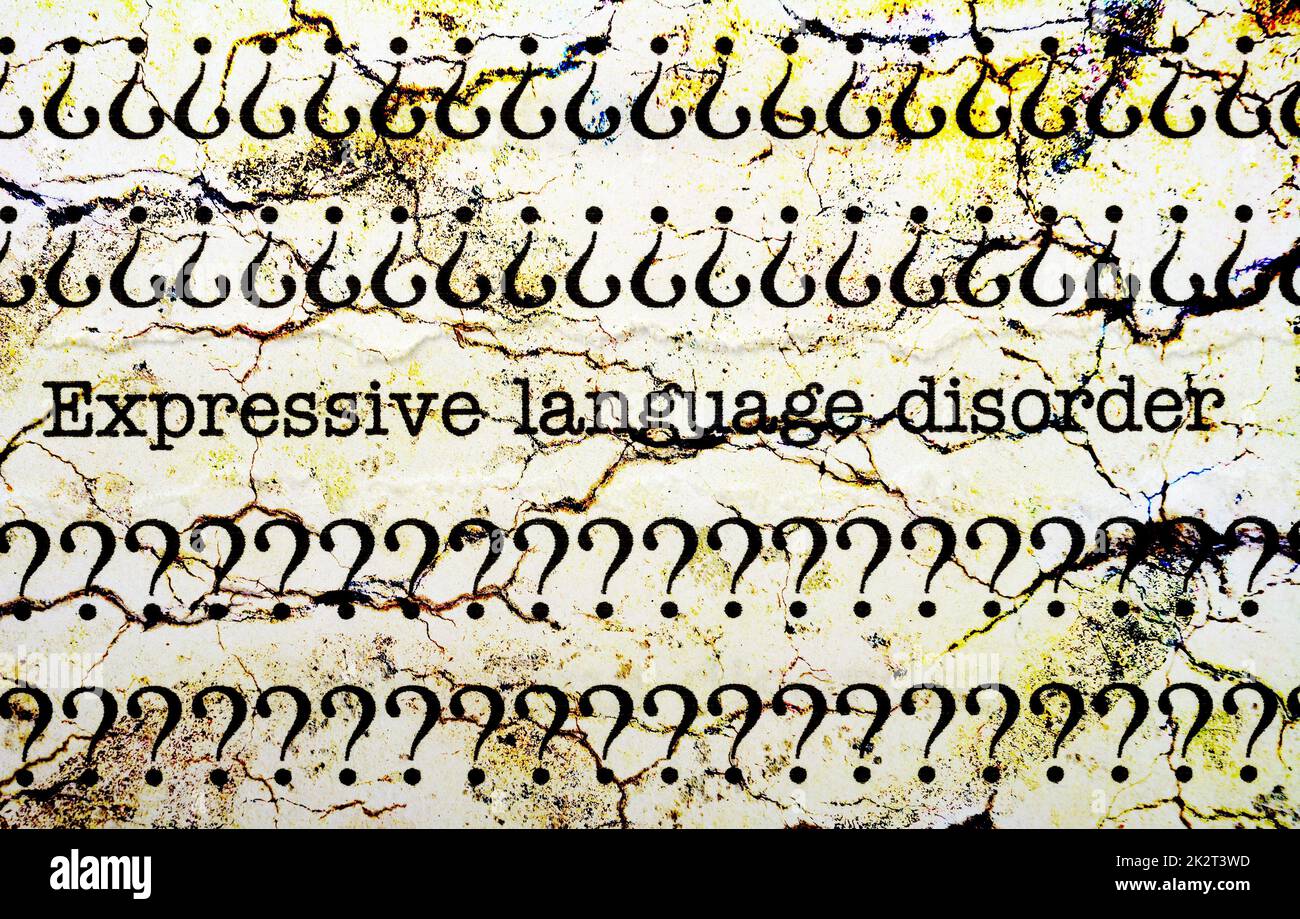 Expressive language disorder Stock Photo - Alamy
