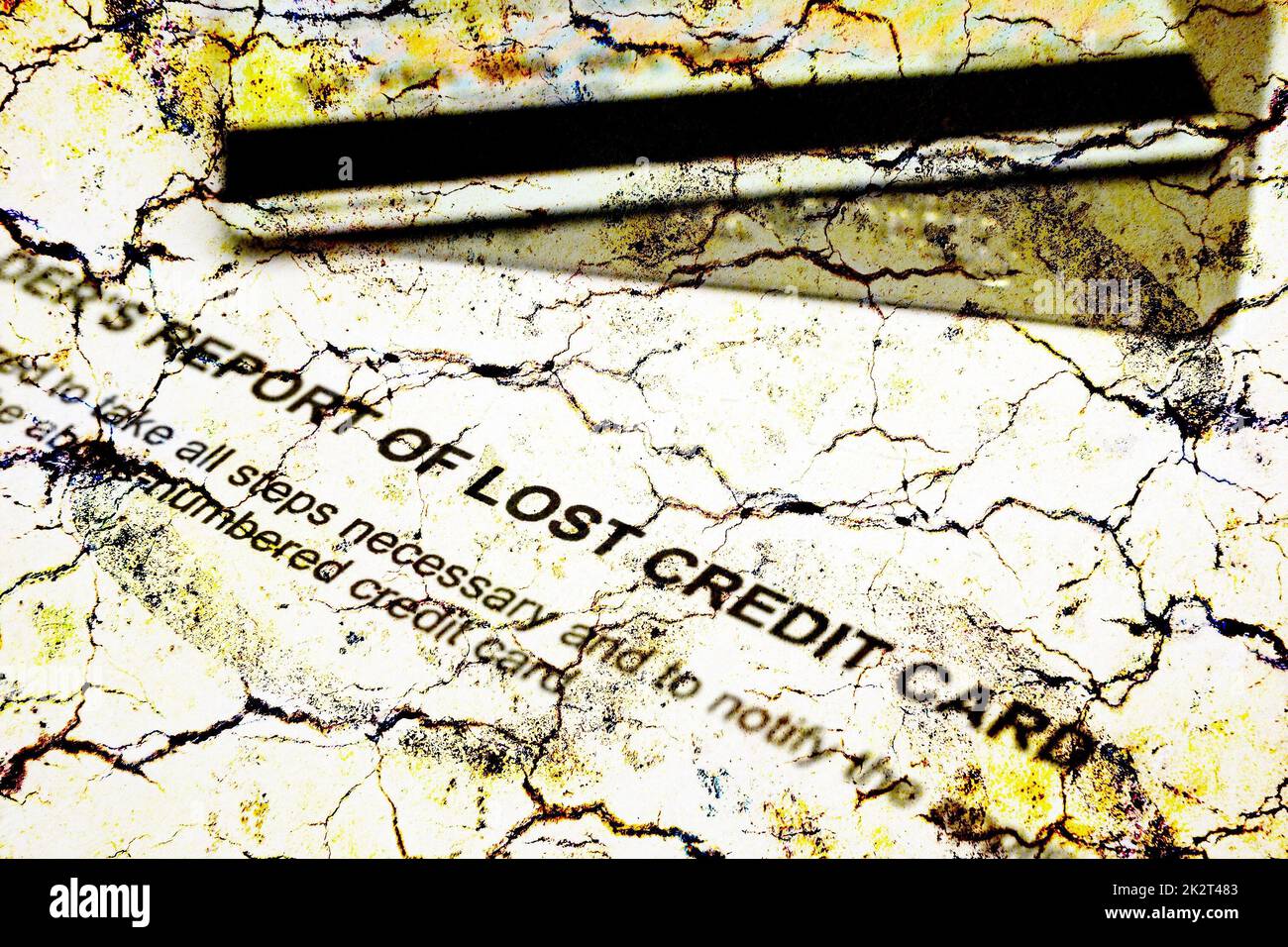 Lost credit card report Stock Photo - Alamy