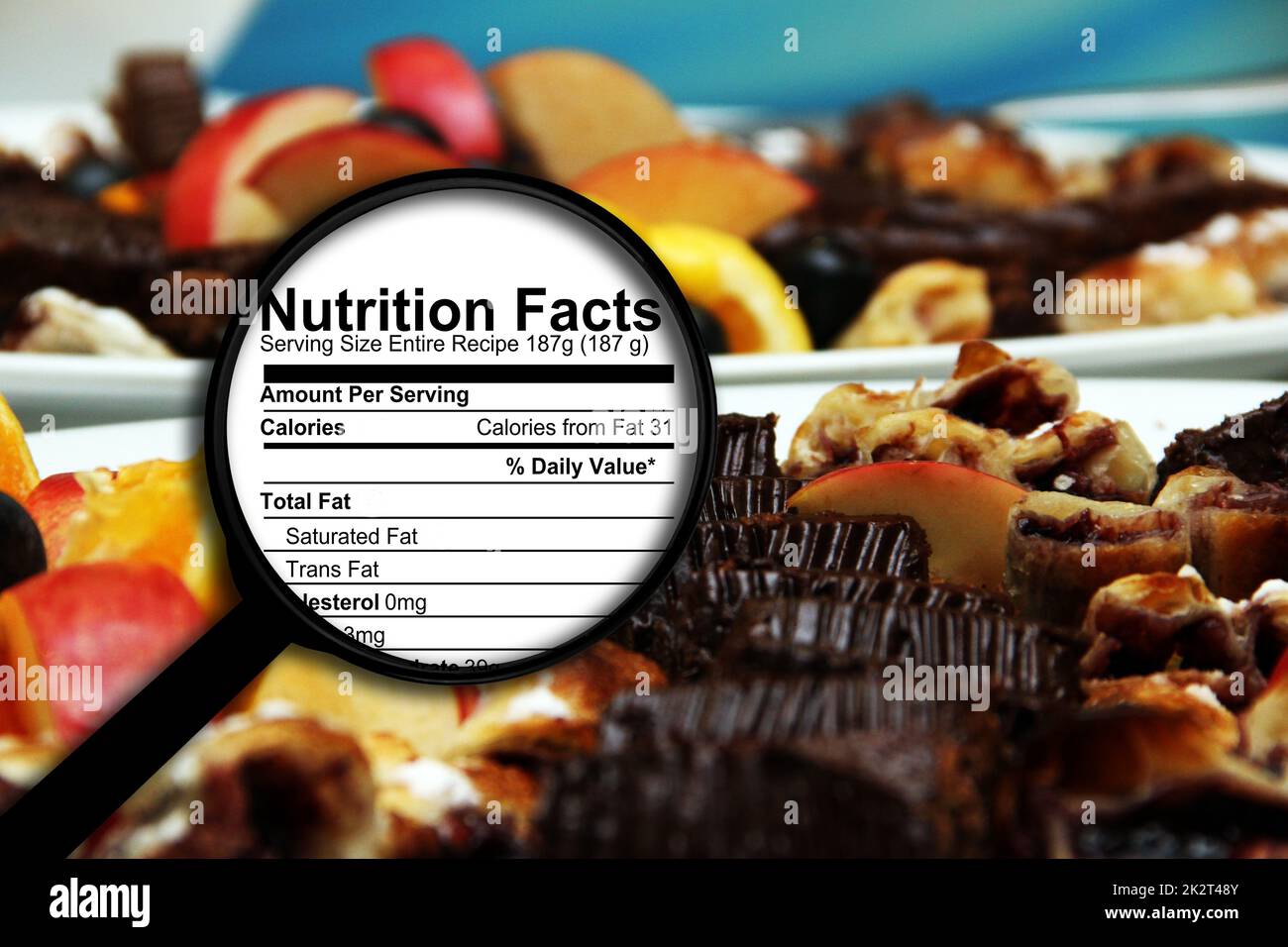 Nutrition facts on sweets hi-res stock photography and images - Alamy