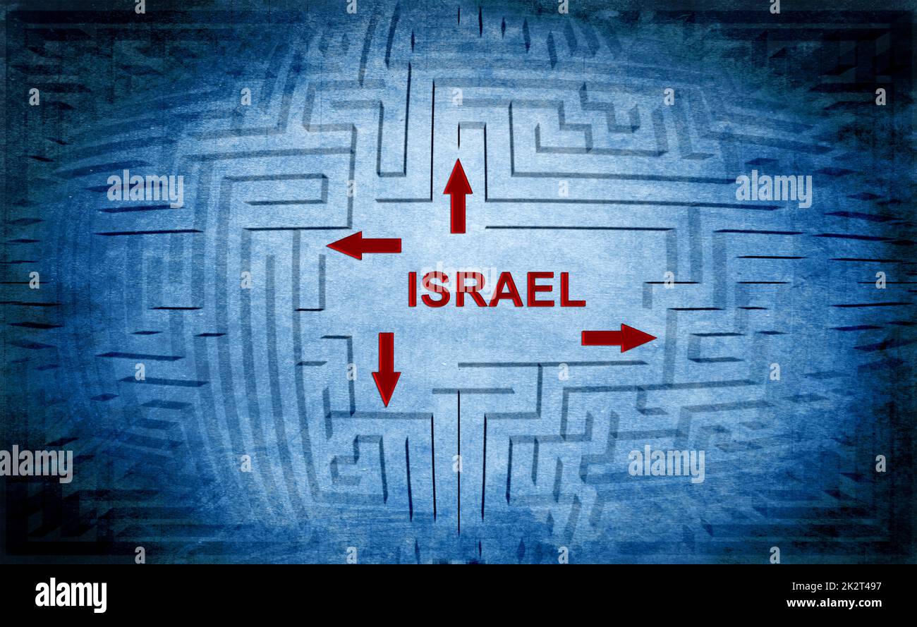 Israel maze concept Stock Photo - Alamy
