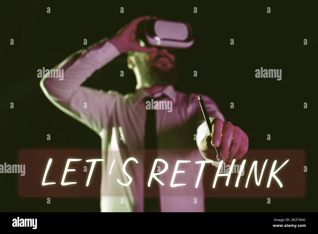 Text caption presenting Let S Rethink. Business showcase an ... Text caption presenting Let S Rethink. Business showcase an ...