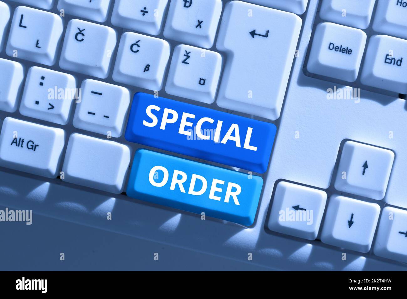 Inspiration Showing Sign Special Order Word For Specific Item inspiration-showing-sign-special-order-word-for-specific-item