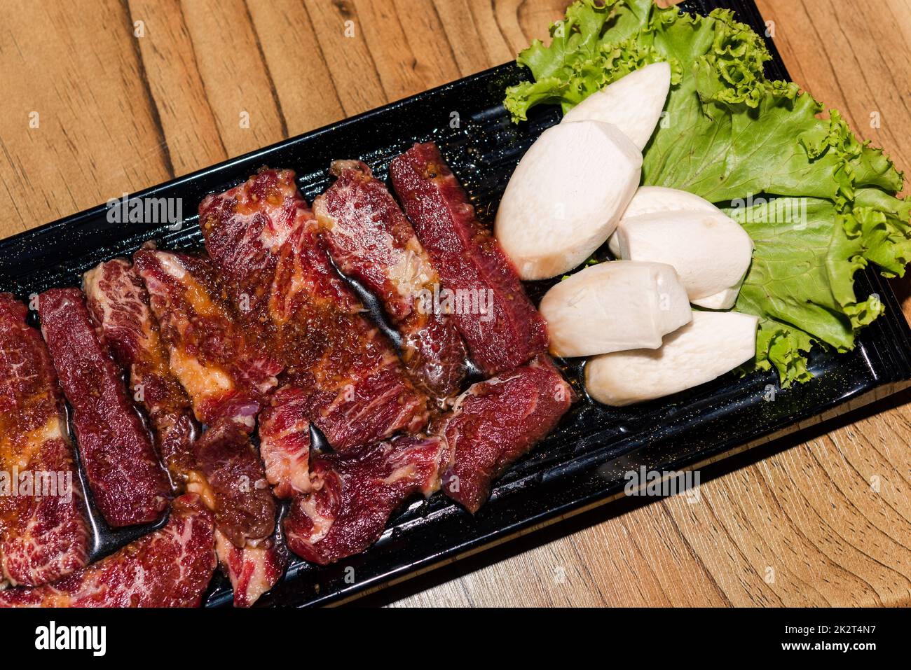 Korean traditional style fresh pork beef belly BBQ Stock Photo - Alamy