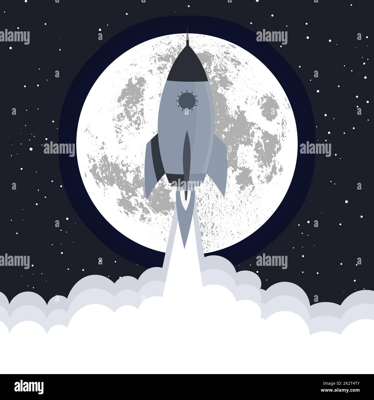 Grey rocket lift off Stock Photo - Alamy