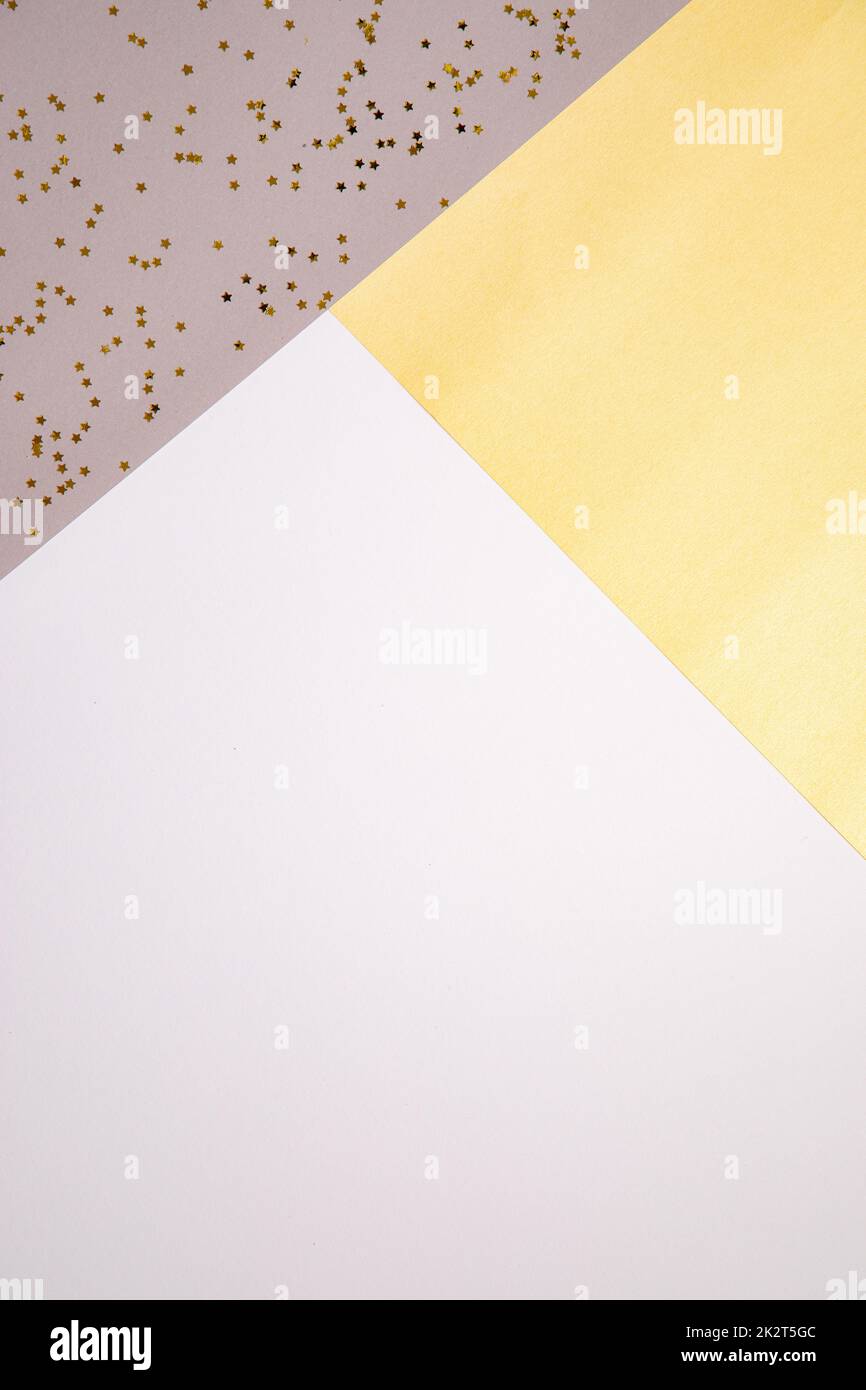 Paper background with metallic shiny stars. backdrop for your design ...