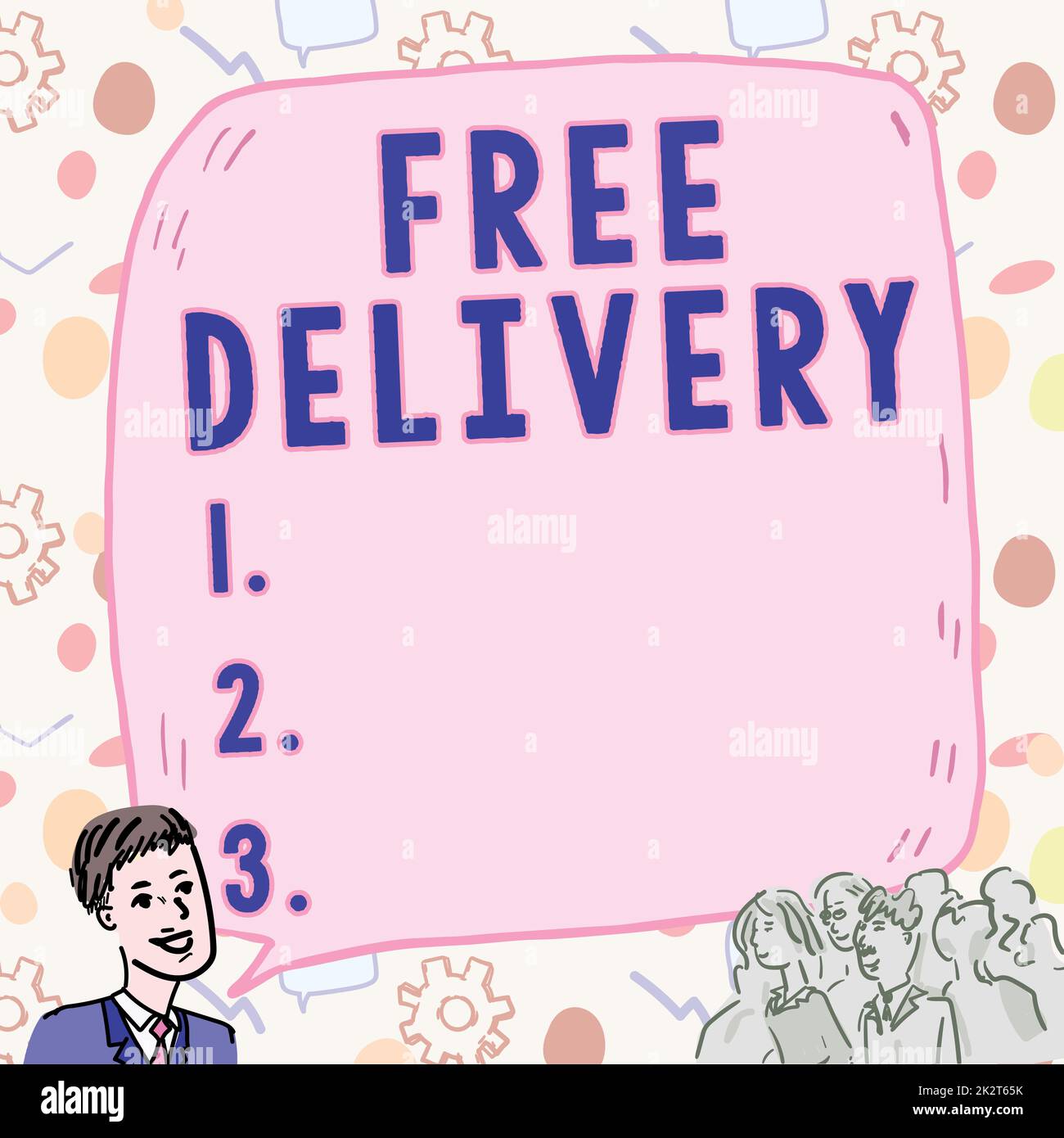 Conceptual caption Free Delivery. Word Written on Shipping Package ...