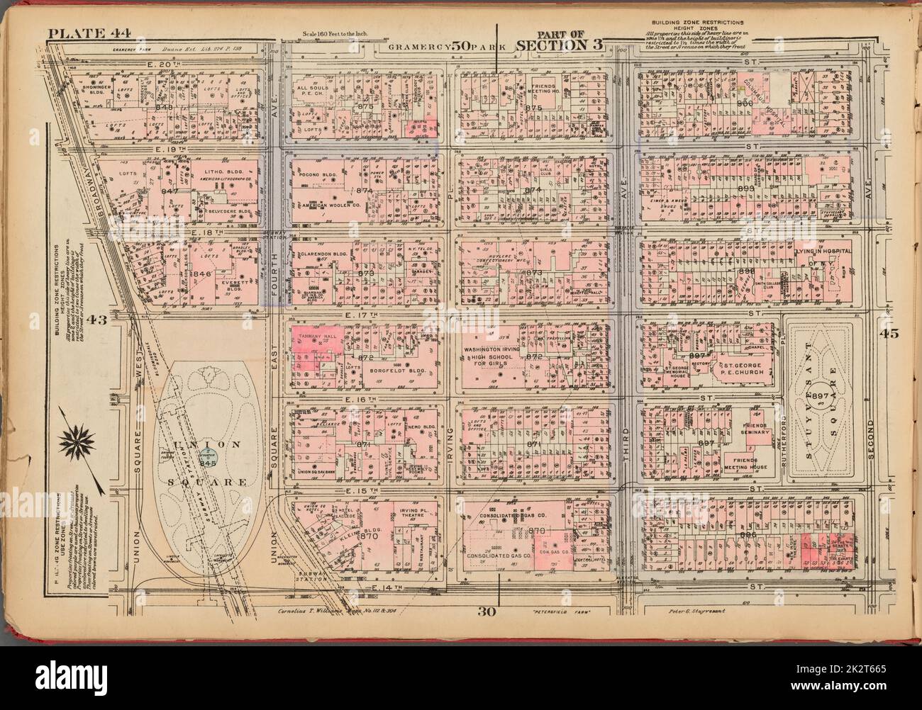 Map of gramercy hi-res stock photography and images - Alamy