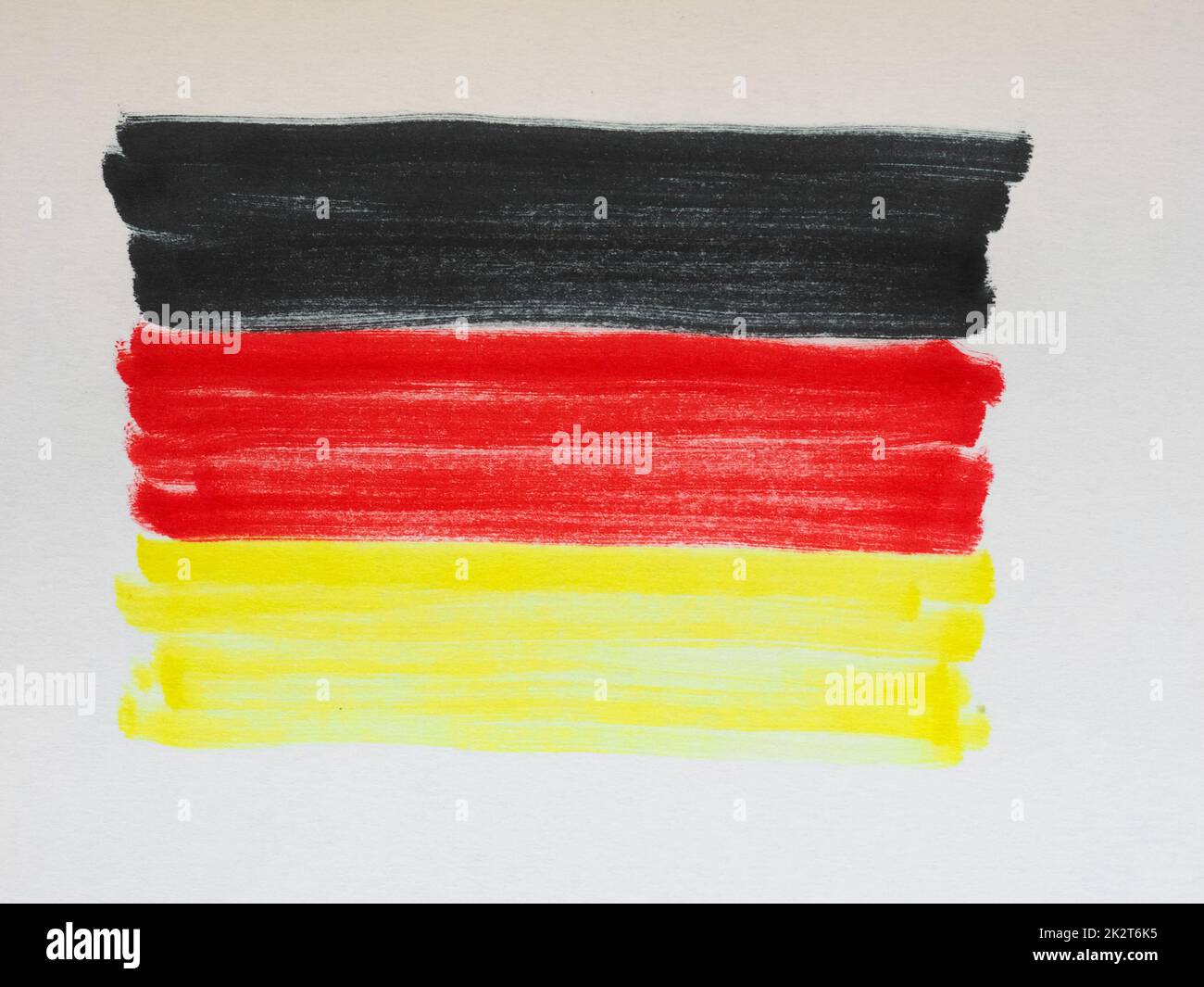 hand drawn German flag of Germany Stock Photo - Alamy