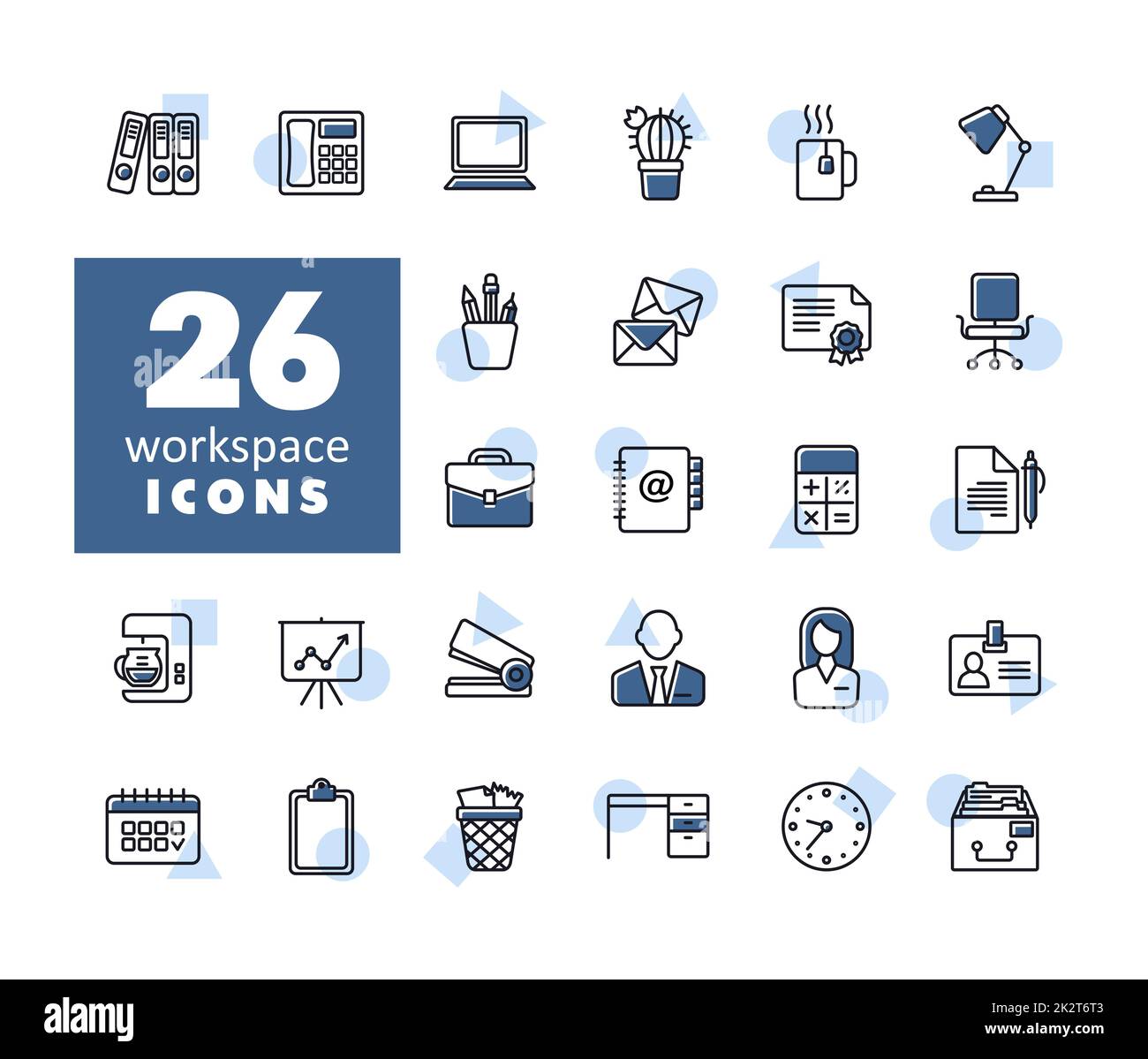 Workspace outline icon. Workspace sign Stock Photo - Alamy