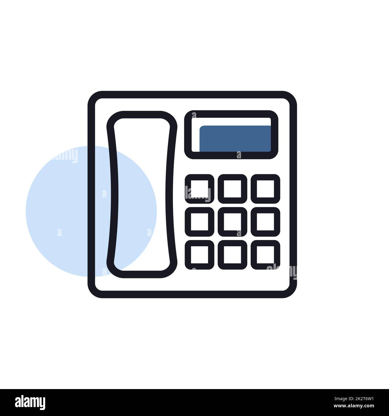 Phone outline icon. Workspace sign Stock Photo - Alamy