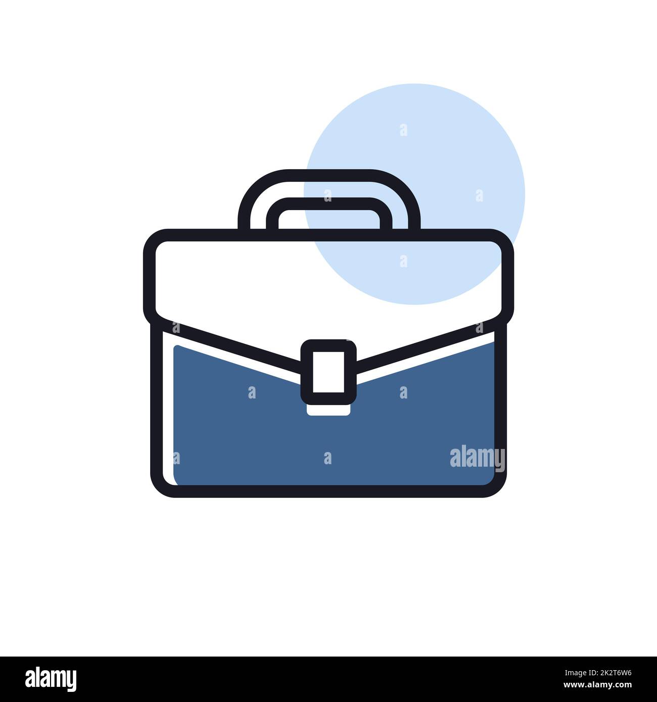 Briefcase vector icon. Business sign Stock Photo - Alamy