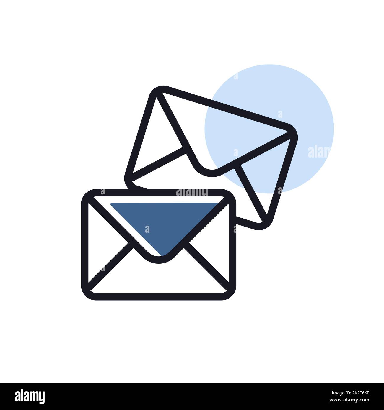Mail outline icon. Workspace sign Stock Photo - Alamy