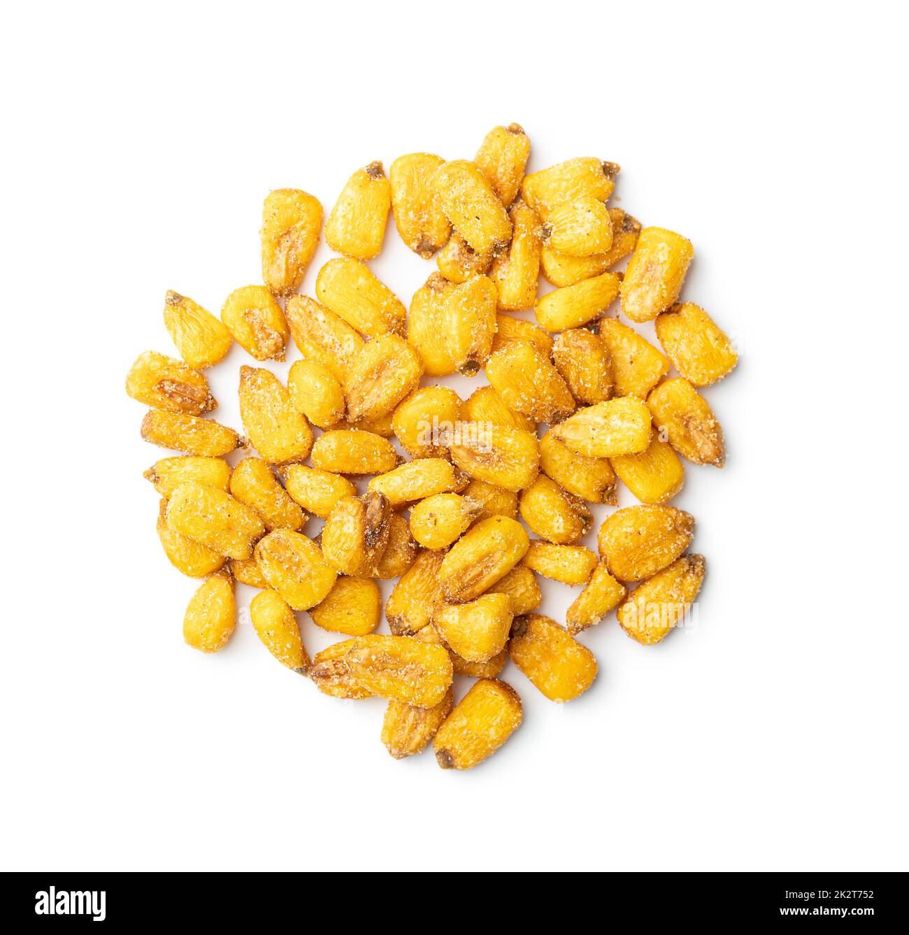 Roasted salted corn snack isolated on white background Stock Photo - Alamy