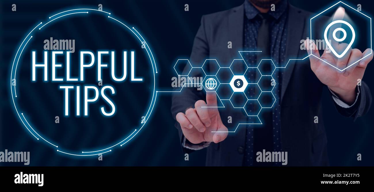 Conceptual caption Helpful Tips. Internet Concept Ask an Expert ...