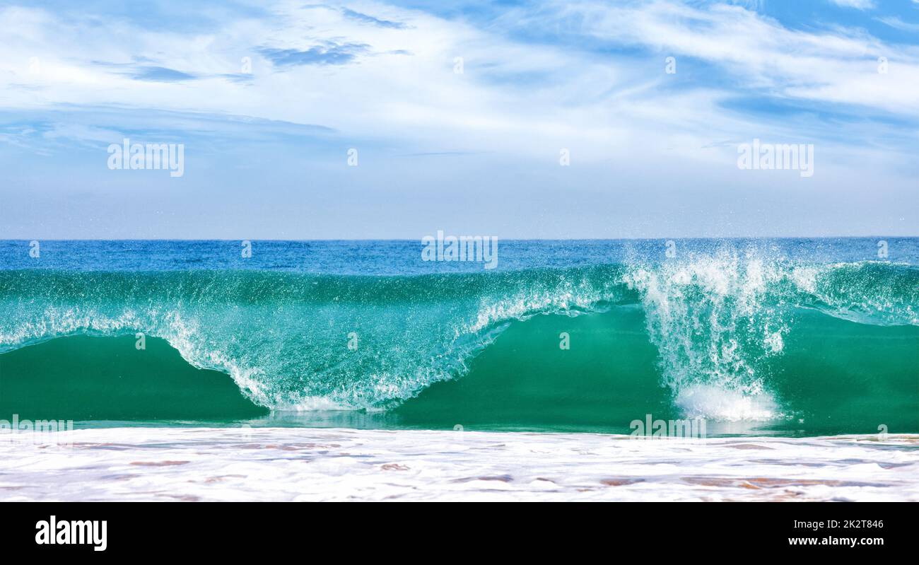 Big wave in ocean Stock Photo - Alamy