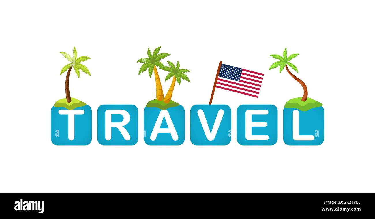 USA travel to the southern states of America - Vector Stock Photo - Alamy