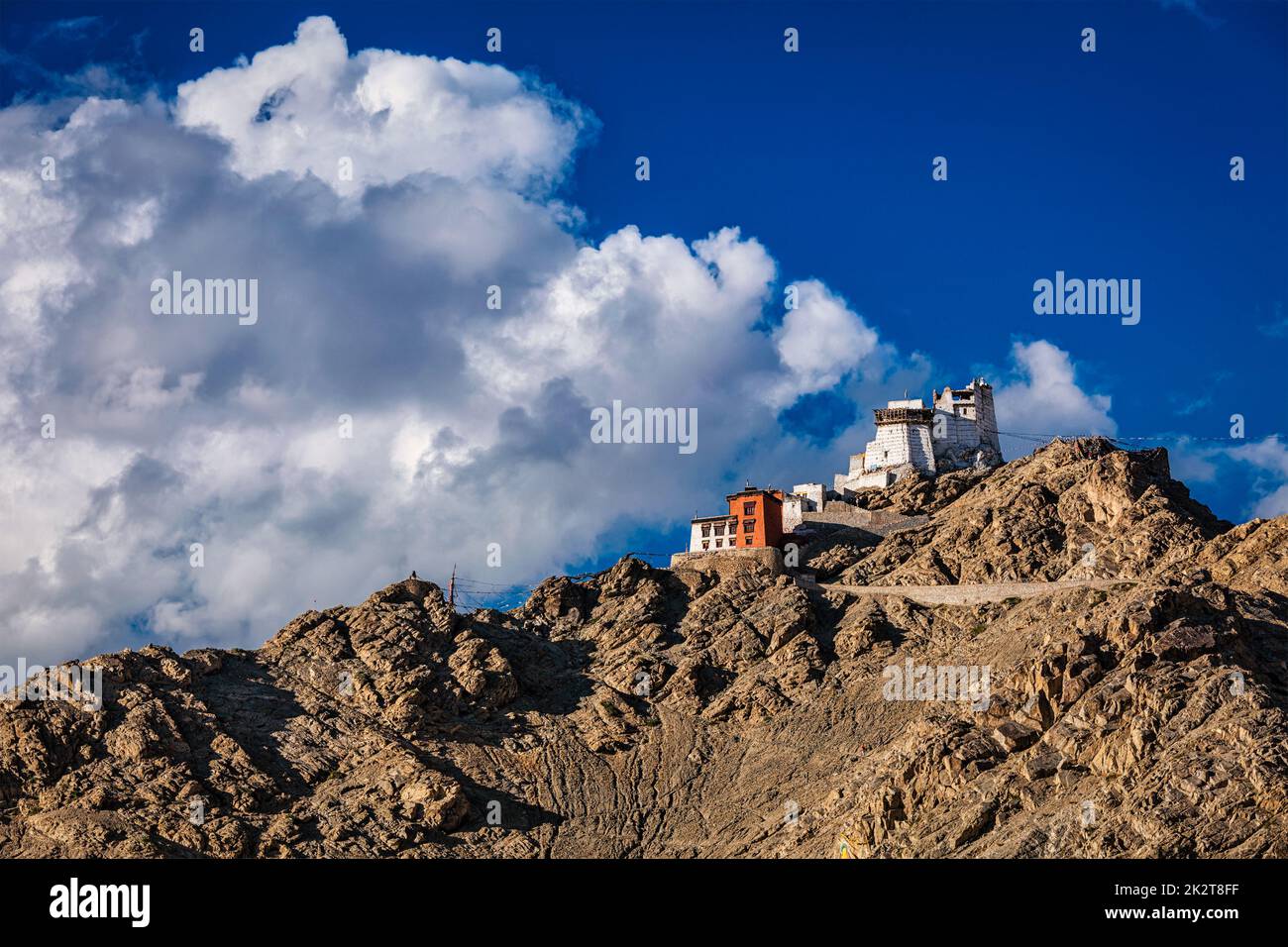 Namgyal Tsem gompa and fort. Leh, Ladakh Stock Photo - Alamy