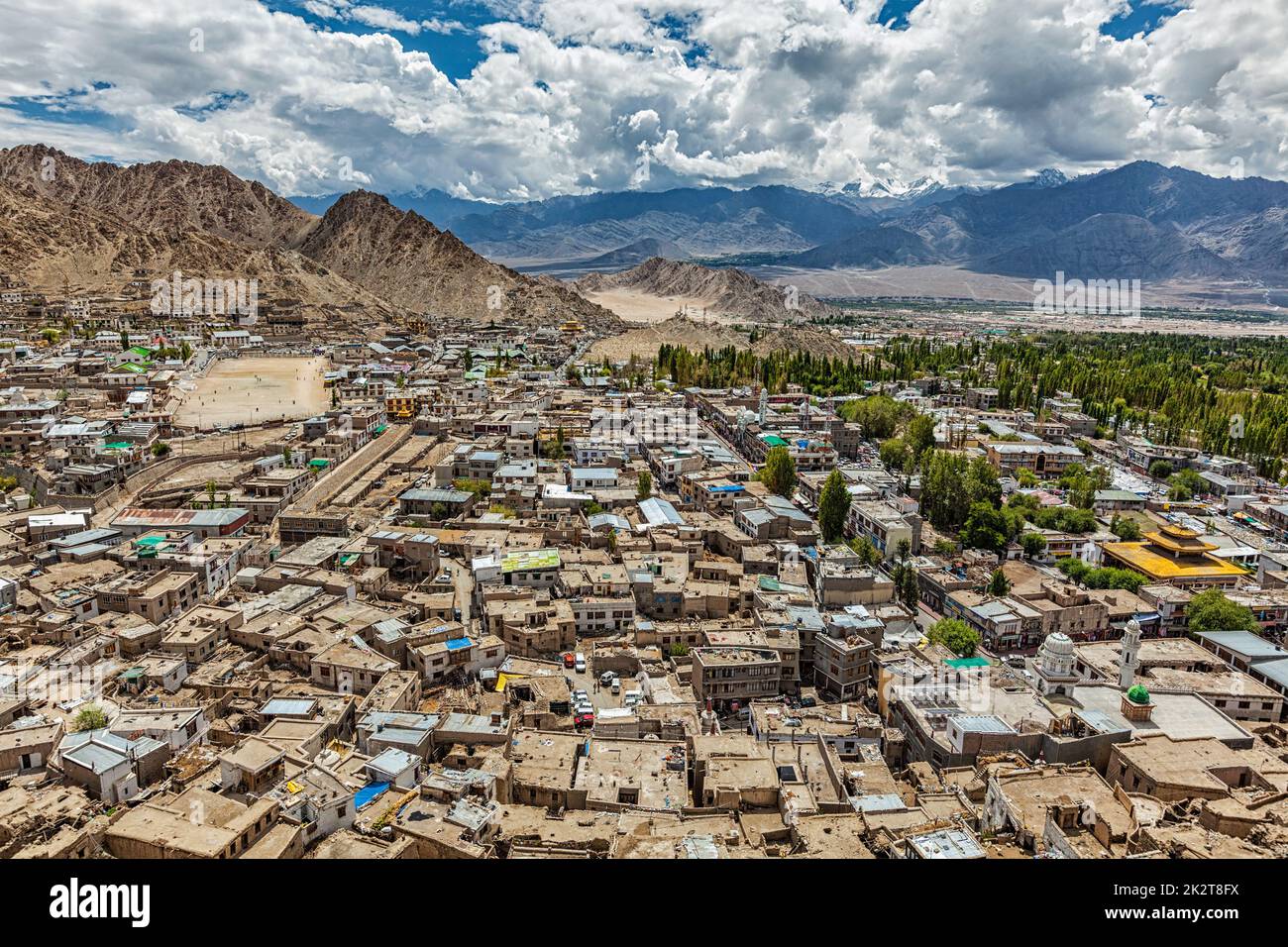 Aerial view of Leh Stock Photo - Alamy