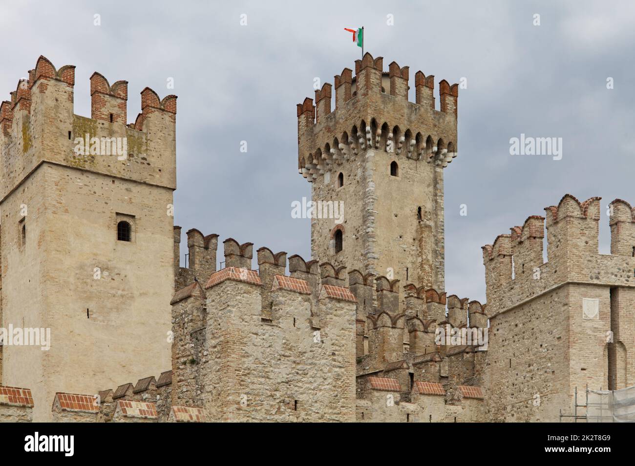 Castello Scaligero at Sirmione at Lake Garda Stock Photo - Alamy