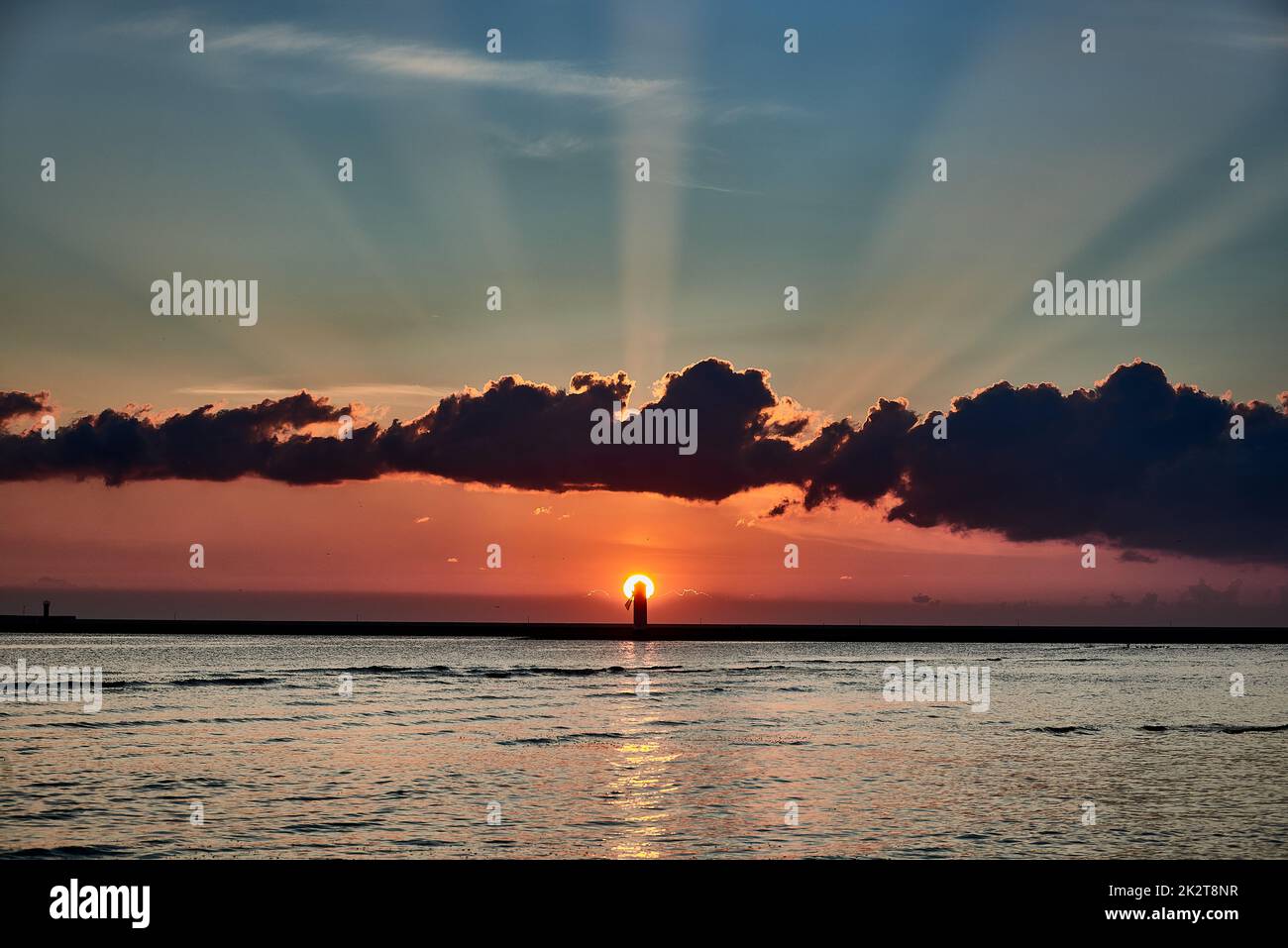 stawa Mlyny in thw morning at polish coast near Swinoujscie Stock Photo ...