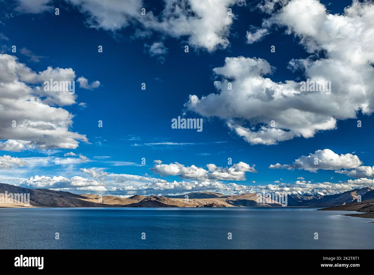 Lake Tso Moriri in Himalayas. Ladakh, India Stock Photo - Alamy