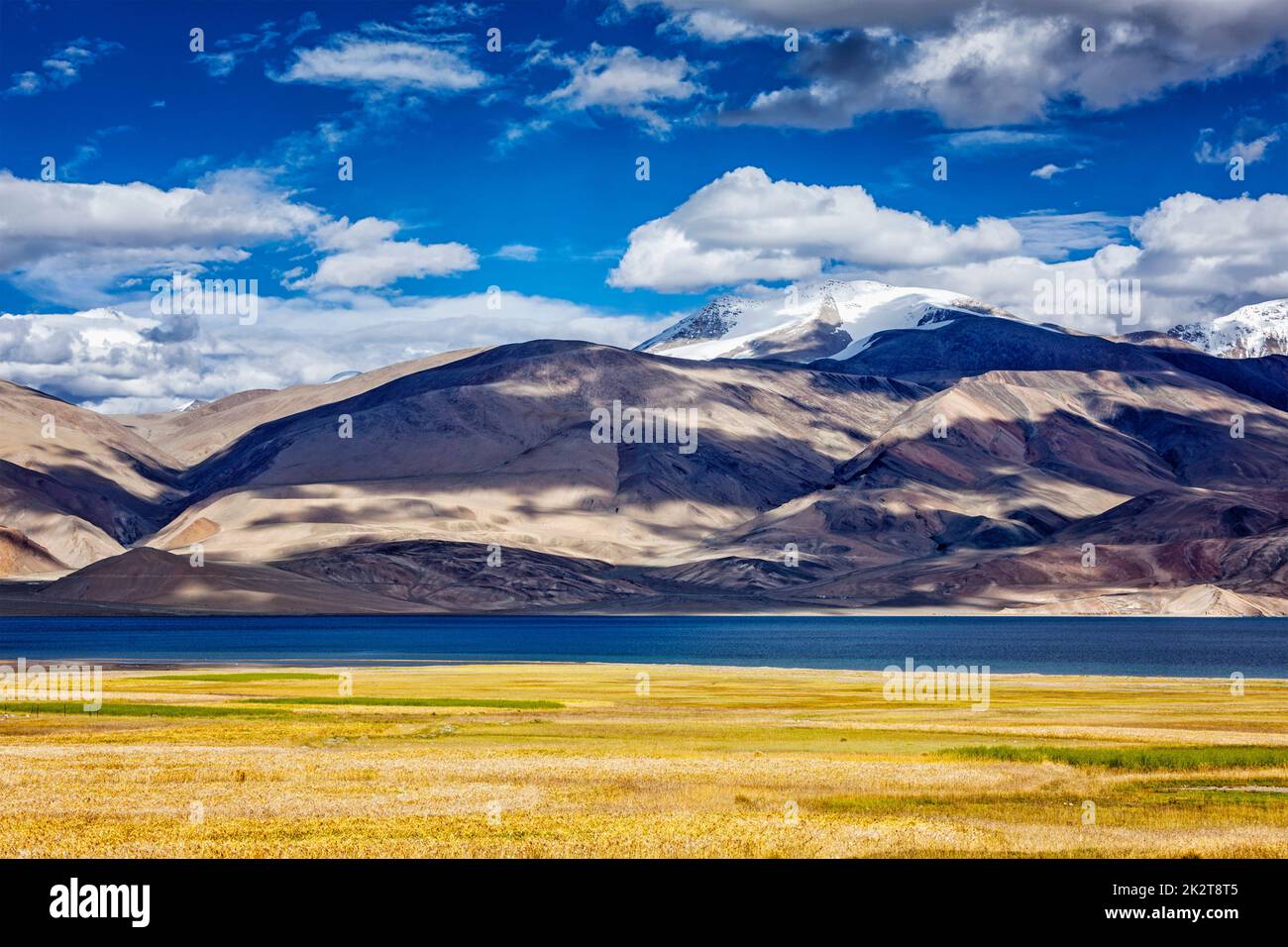 Lake Tso Moriri in Himalayas. Ladakh, India Stock Photo - Alamy