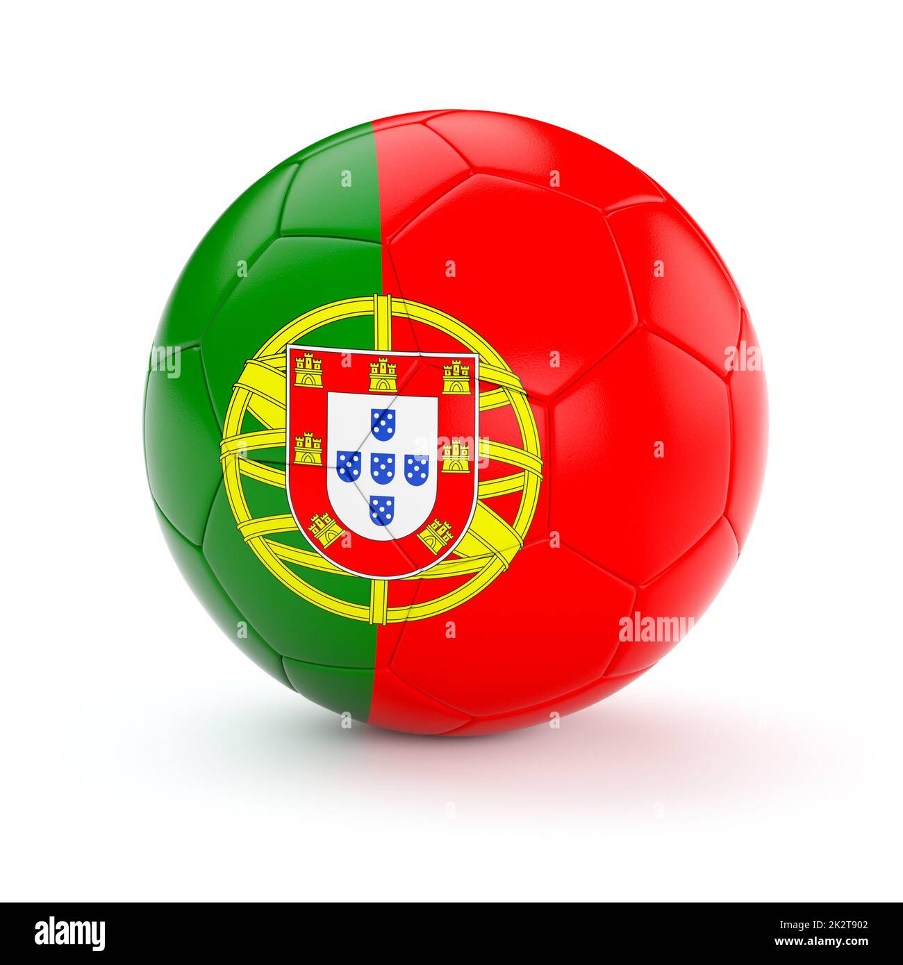 Soccer football ball with Portugal flag Stock Photo - Alamy