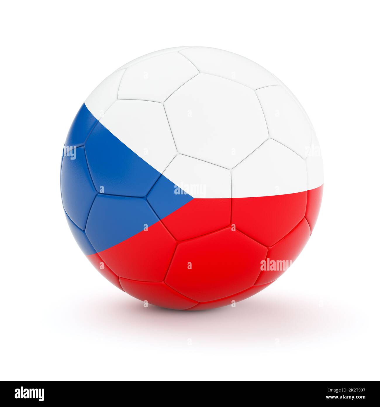 Soccer football ball with Czech Republic flag Stock Photo - Alamy
