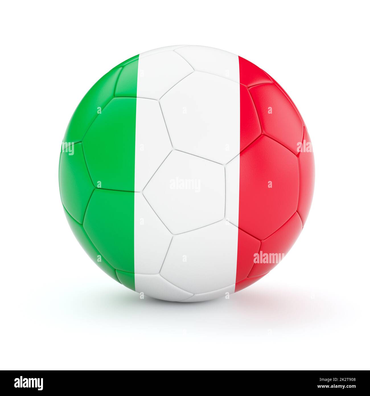 Soccer ball italian flag background Cut Out Stock Images & Pictures - Alamy
