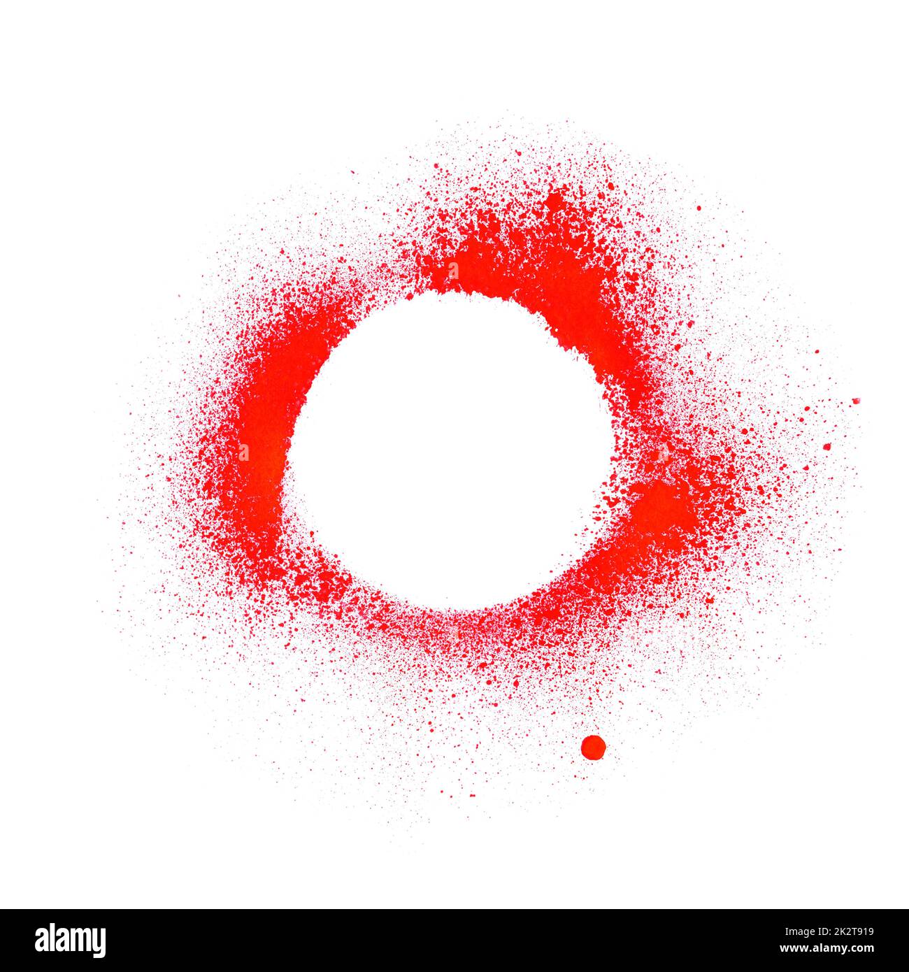 Sketch of red painted graffiti circle Stock Photo - Alamy