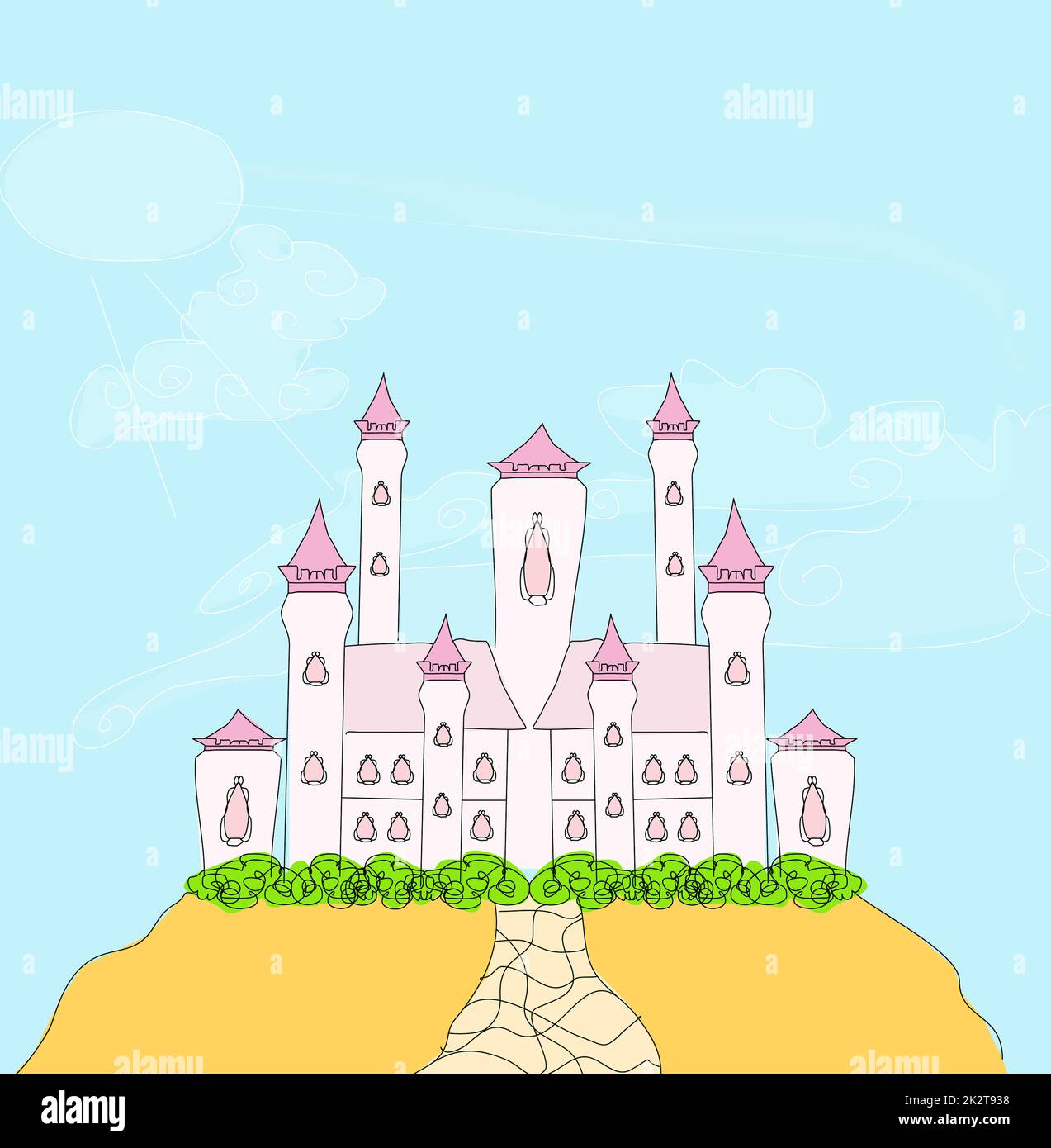 Magic Fairy Tale Princess Castle Stock Photo - Alamy