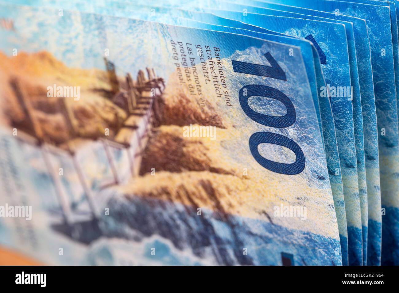 Swiss money - Francs - a business background Stock Photo - Alamy