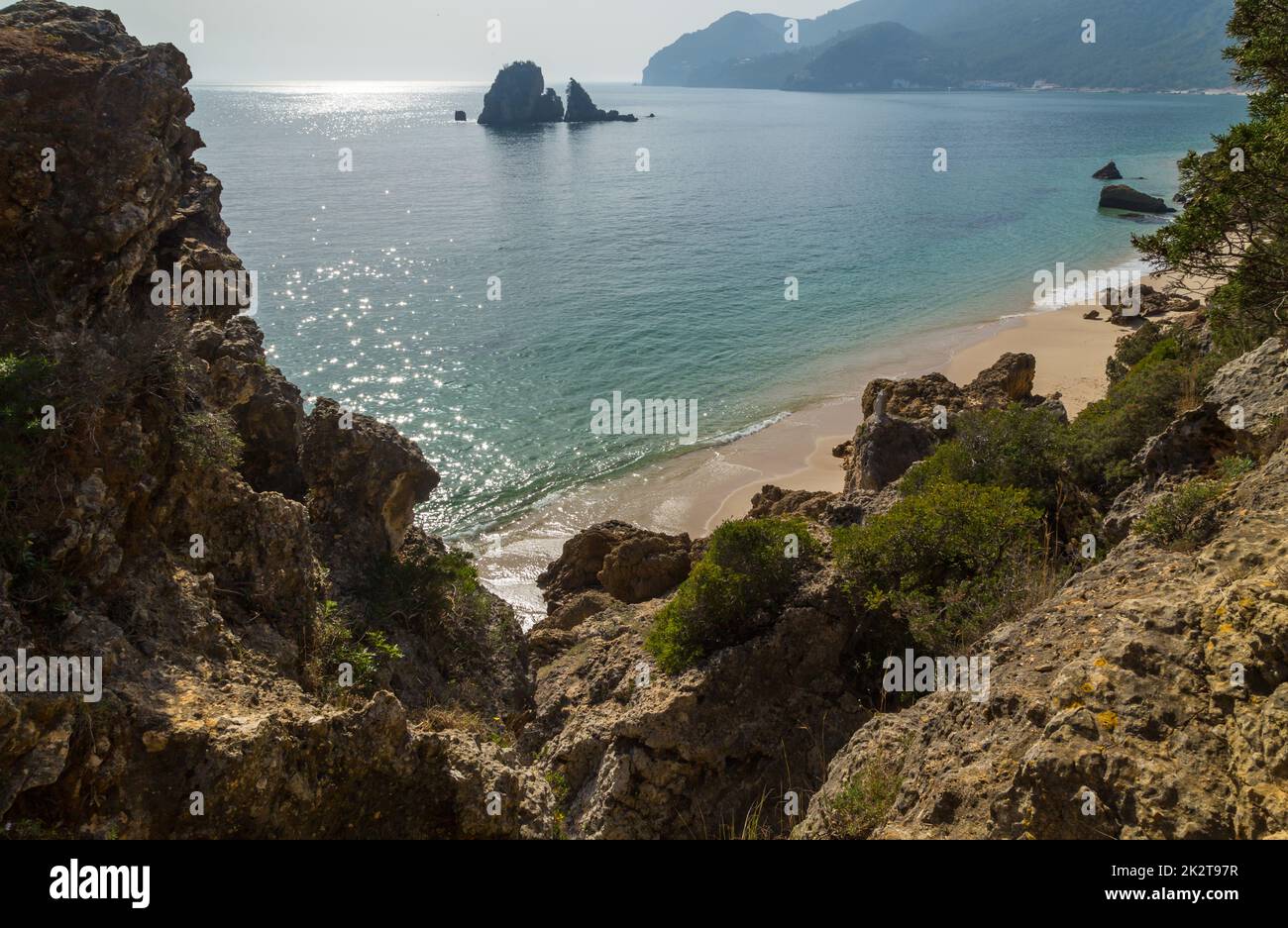 Coast of Arrabida Natural Park Stock Photo - Alamy