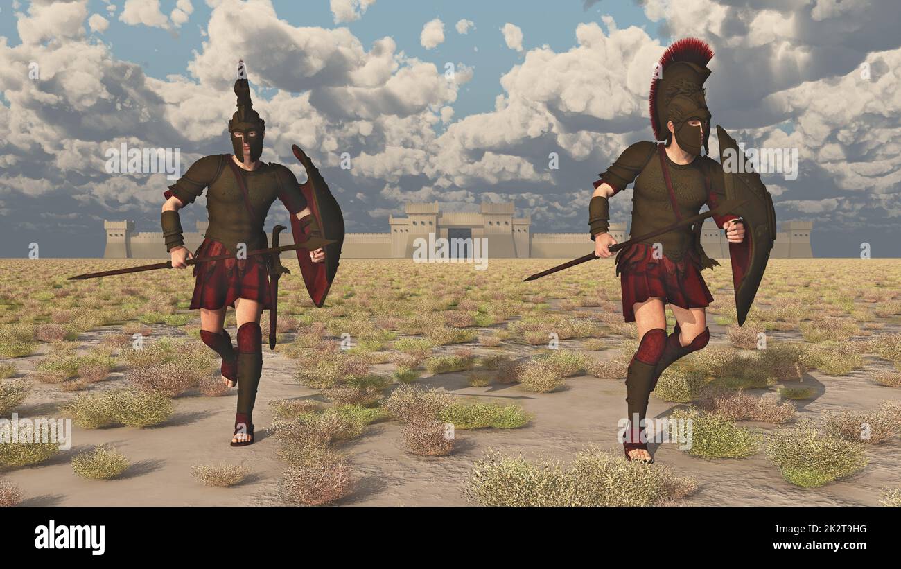 The Greeks at Troy Stock Photo - Alamy