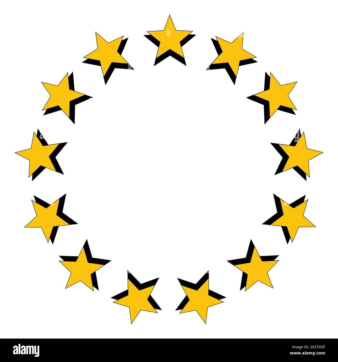 Stars Circle Border Stock Photo - Alamy