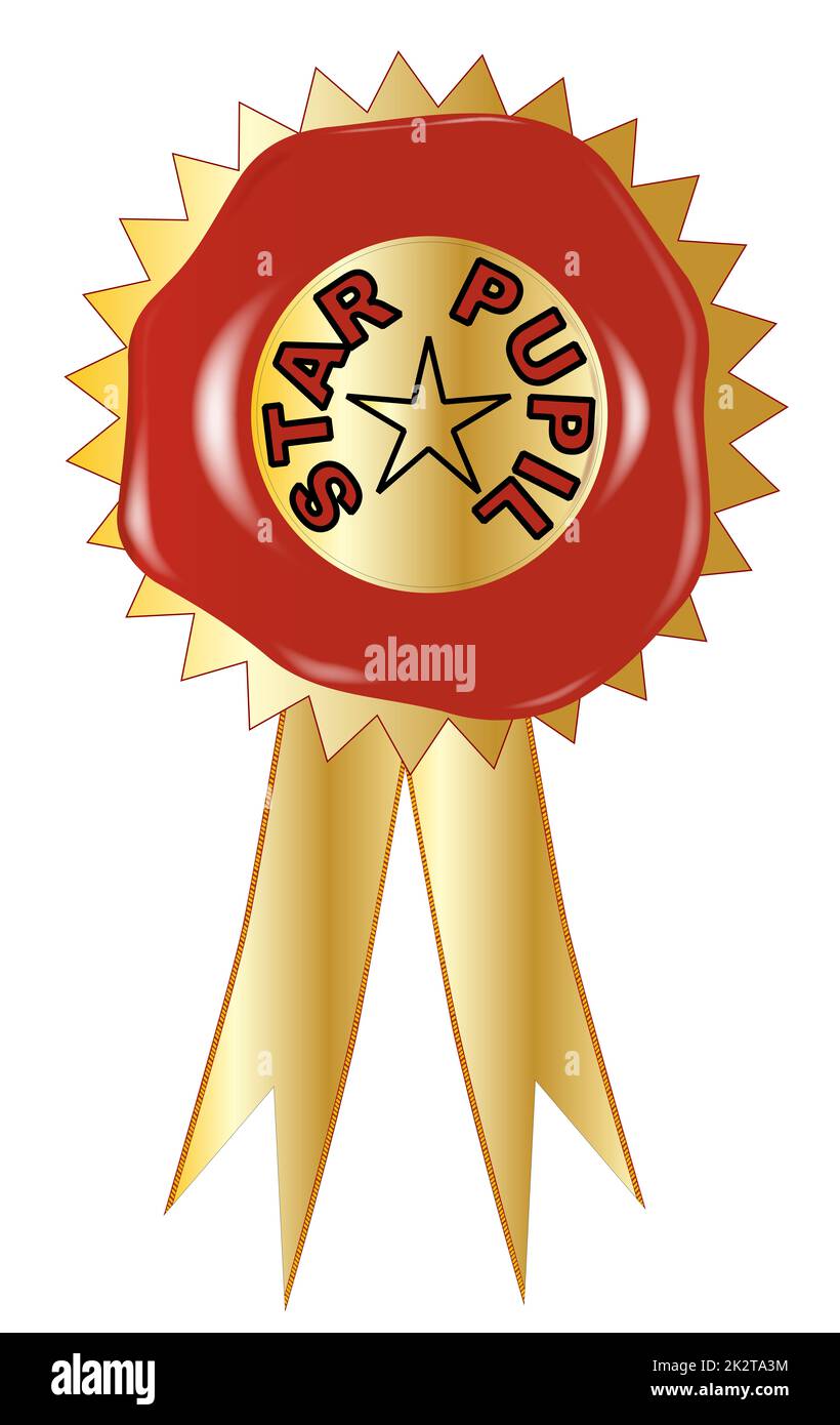 Star Pupil Rosette Stock Photo - Alamy