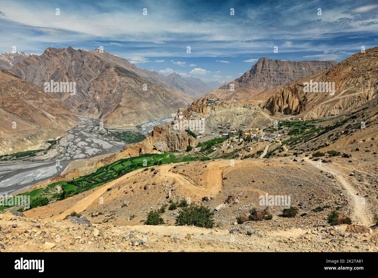 View of Spiti valley in Himalayas Stock Photo - Alamy